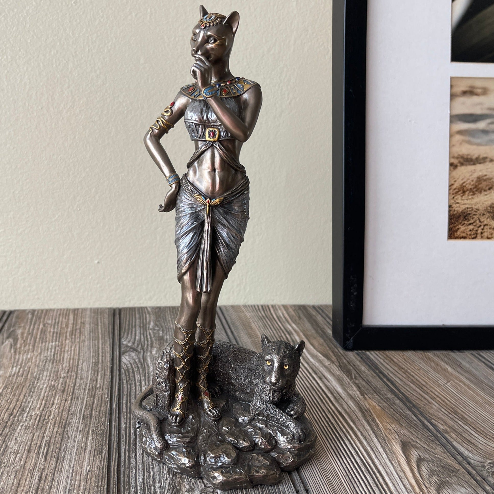 Bastet Egyptian Goddess Of Protection Statue | SHOPTELI