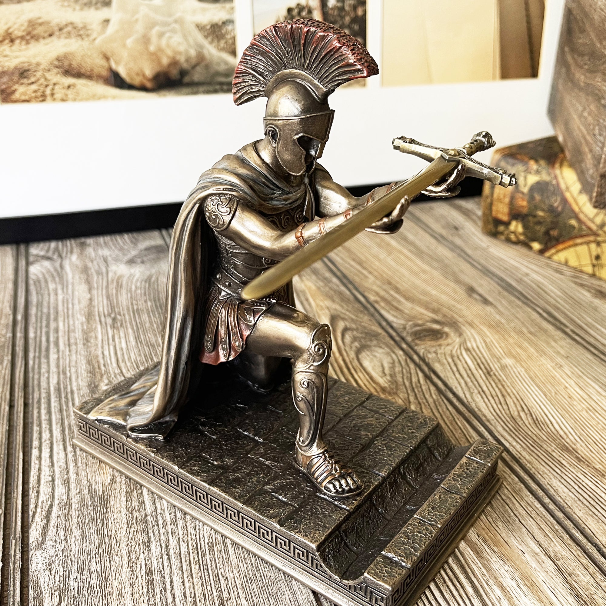 Roman Commander Custom Made Statue Desk Decor | SHOPTELI
